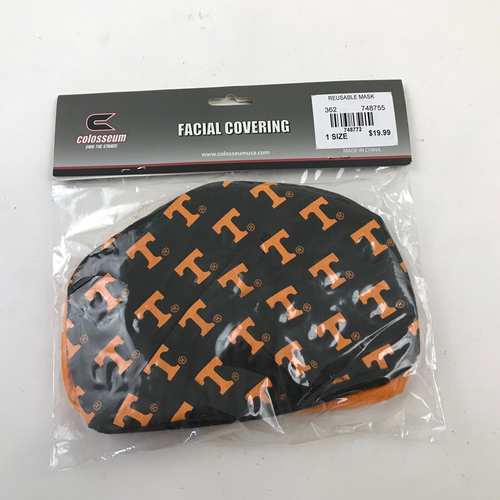 NEW Tennessee Volunteers Face Mask Orange Black Two Pack Machine ...