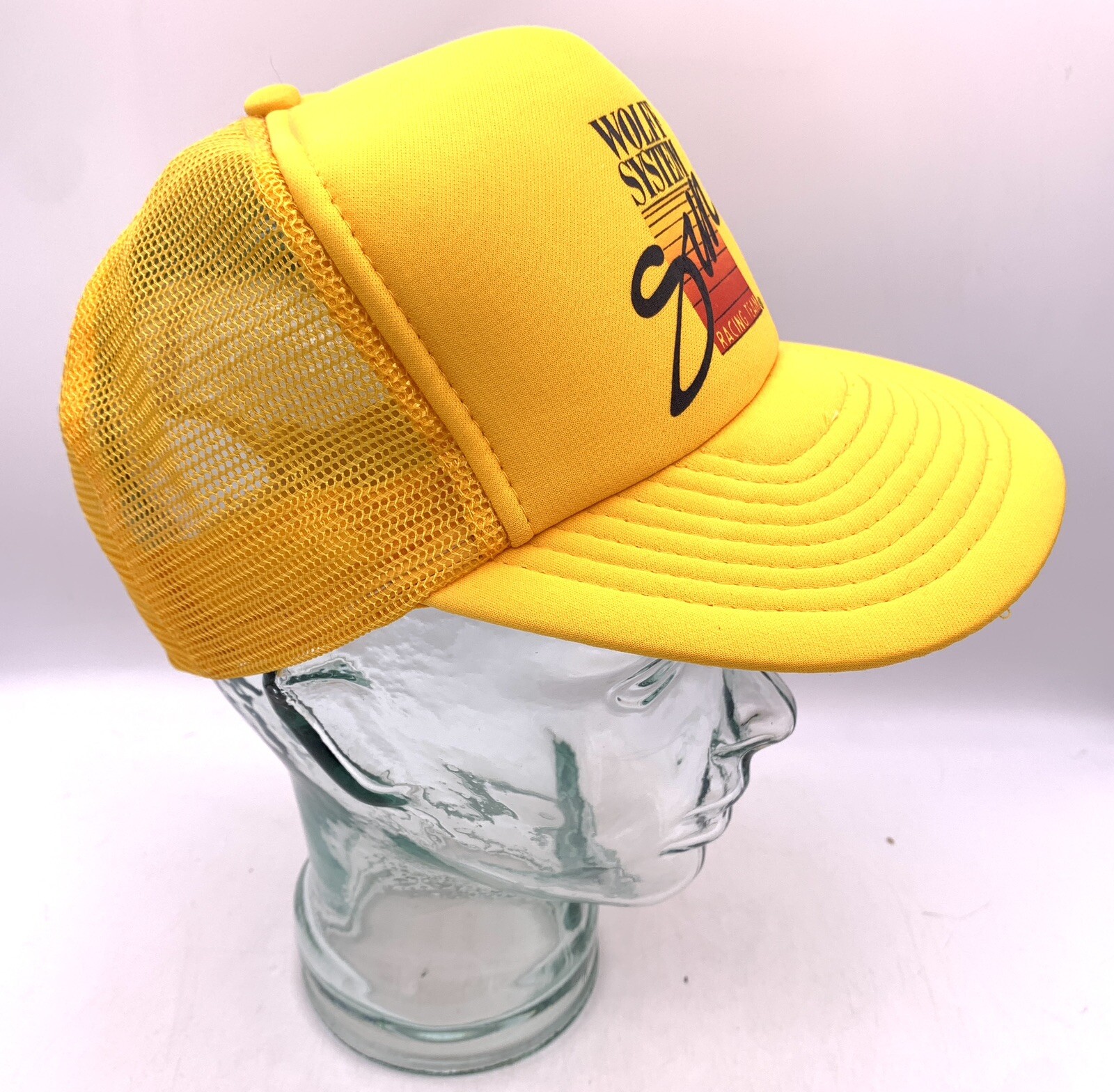 Vintage Wolff System Sun Racing 80’s Logo Trucker Hat… - Gem