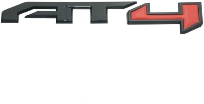 1x Rear Trunk Tailgate AT4 Emblem 3D Badge Sticker for 2019-2021 Sierra ...