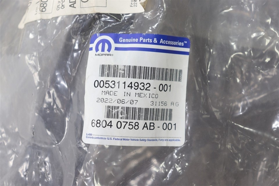 NEW OEM Mopar Rear Right Fender Corner Guard 68040758AB Ram 3500 Pickup ...