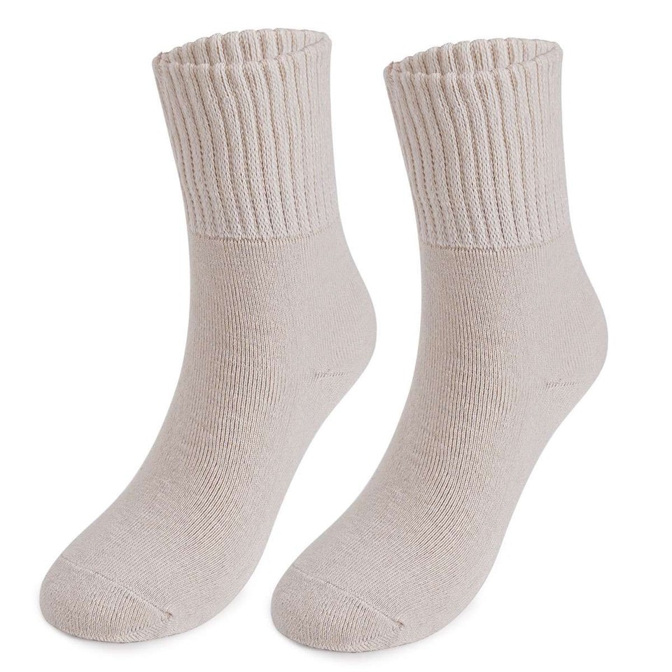 Womens Soft Winter Wool Thick Knit Thermal Warm Crew Cozy Boot Socks US ...