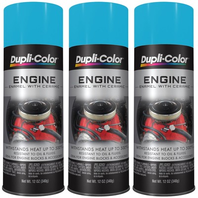 Duplicolor DE1643 (3-Pack), Engine Enamel Paint, Torque N Teal, 12 oz ...