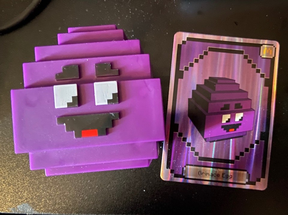 RARE McDonald’s Grimace Egg (A Minecraft Movie) WORKING MINECRAFT CODE | eBay UK