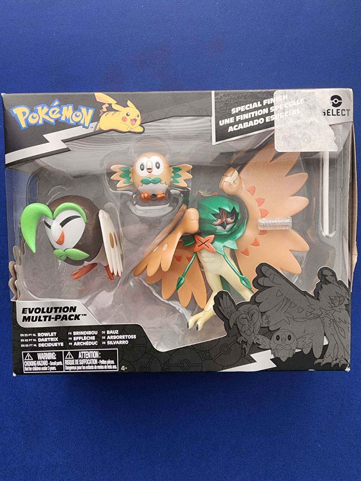 Pokemon Evolution Multi-Pack Rowlet Dartrix Decidueye Jazwares 3 ...