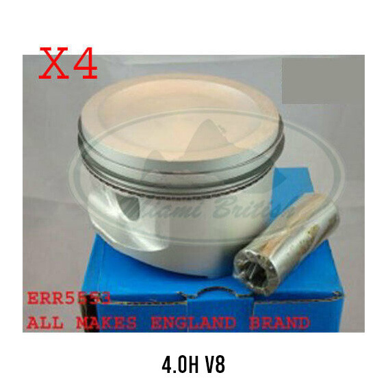 LAND ROVER HC ENGINE PISTON SETx4 DISCOVERY RANGE P38 DEFENDER ERR5553 ...