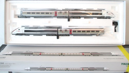 Trix H0 22260 Triebzug TGV Lyria der SNCF E-Lok Originalverpackung für ...