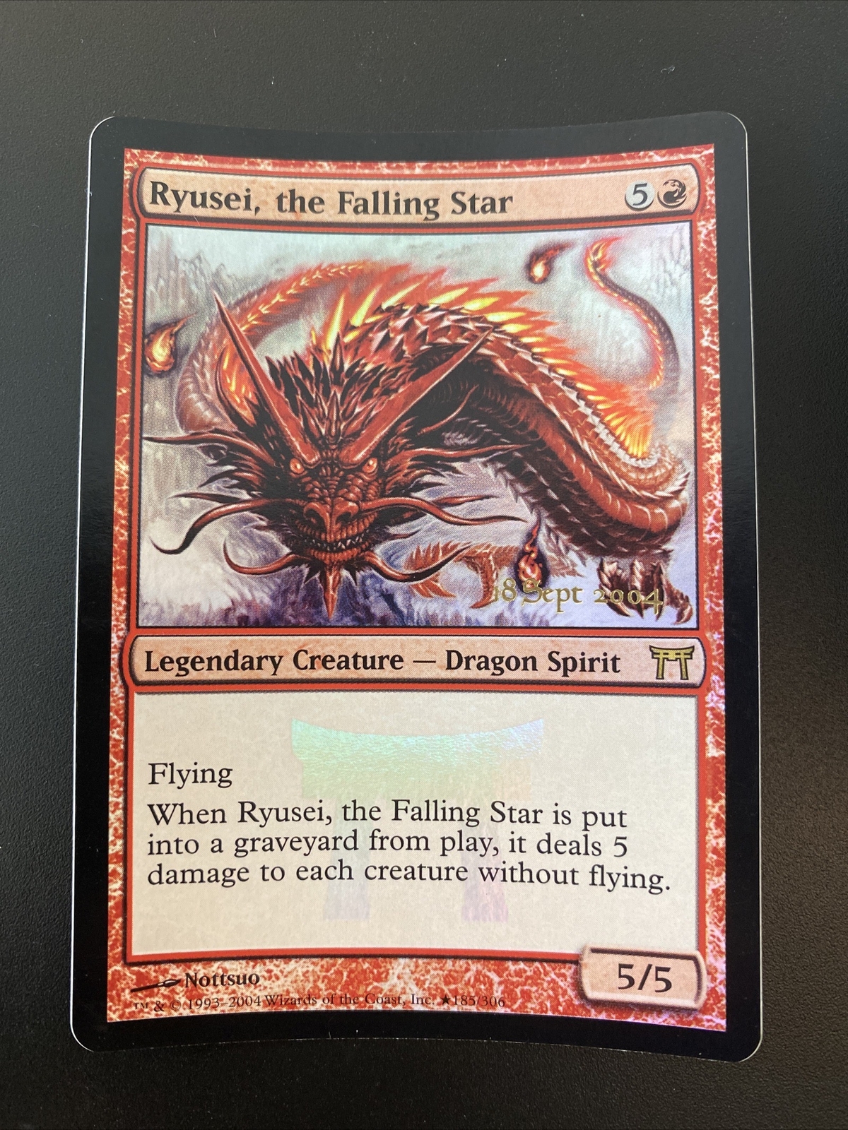 FOIL Ryusei, The Falling Star Prerelease Promo MTG Champions Of ...