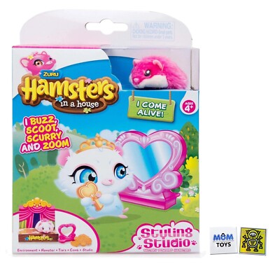 MOTIONRUSH Hamsters in a House Hamster Daisy with mirror brush and ...