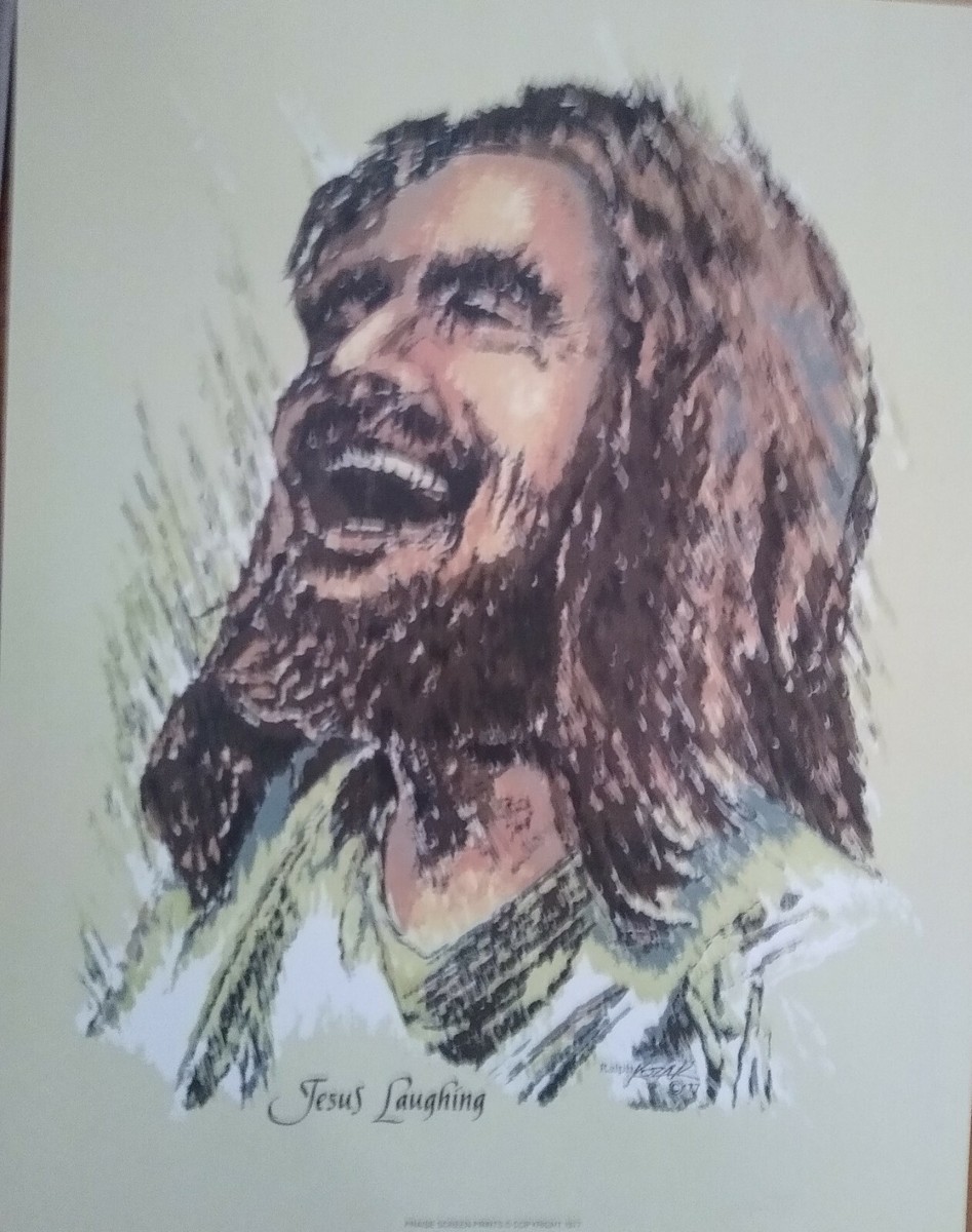 Jesus Laughing Painting
