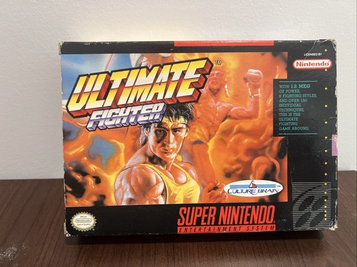 Super Nintendo SNES Ultimate Fighter Video Game BOX And Cardboard ...