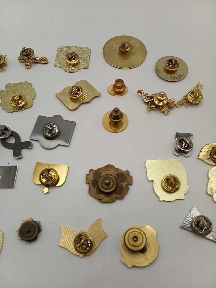 Lapel Pins/Hat Pins Mixed Lot Railroad Education Sports Holiday ...