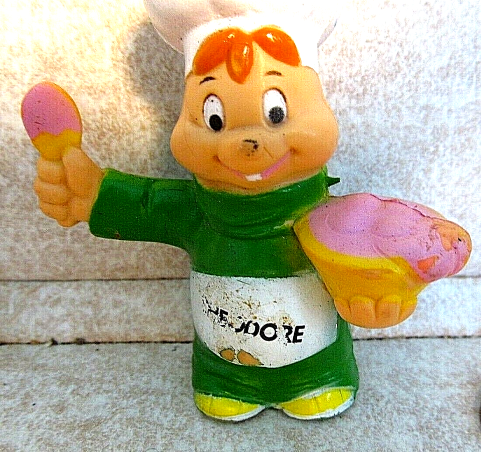 2 Vintage Alvin & the Chipmunks Figures Theodore & Uncle Harry 1983 TV ...