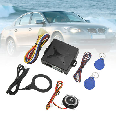 Car Push-Start Ignition Kit Smart Engine Start Stop Button Keyless Go ...