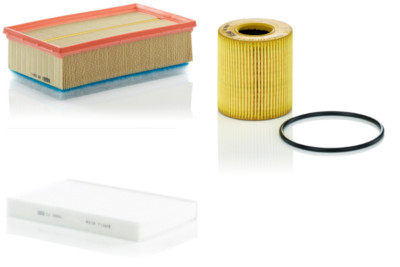 MANN-FILTER Air Oil Cabin Filter Service Kit fits Peugeot RCZ RCZ 2.0 ...