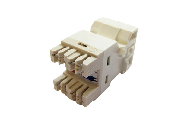 CommScope UNJ600-262 Uniprise Ethernet RJ-45 Cat 6 Modular Jack - White ...