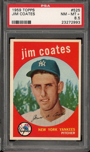 1959 Topps Baseball #525 Jim Coates PSA 8.5 | eBay