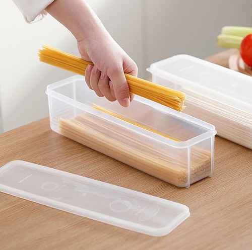 Spaghetti Narrow Container Long Canister Pasta Food Storage Plastic Jar ...