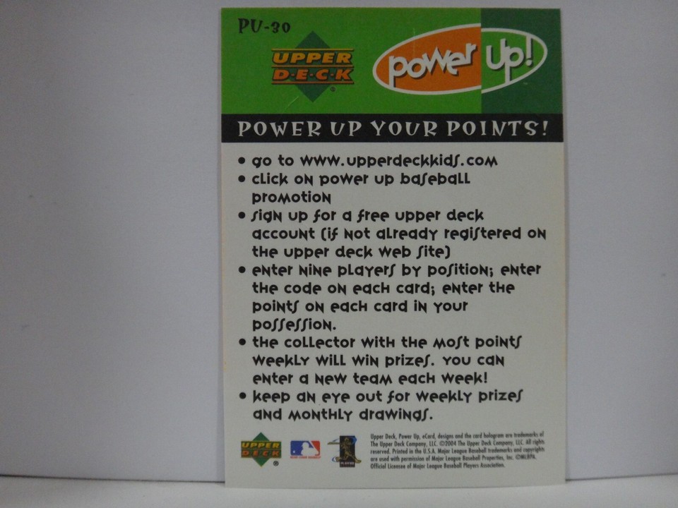 2004 Upper Deck Power Up Stickers #30 Carlos Delgado | eBay
