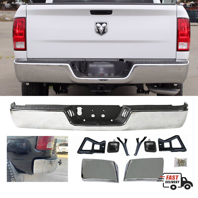 Chrome Rear Step Bumper Assembly for 2009-2018 Dodge Ram 1500 10-12 ...