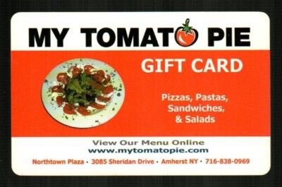 MY TOMATO PIE Collectible Gift Card ( $0 ) | eBay