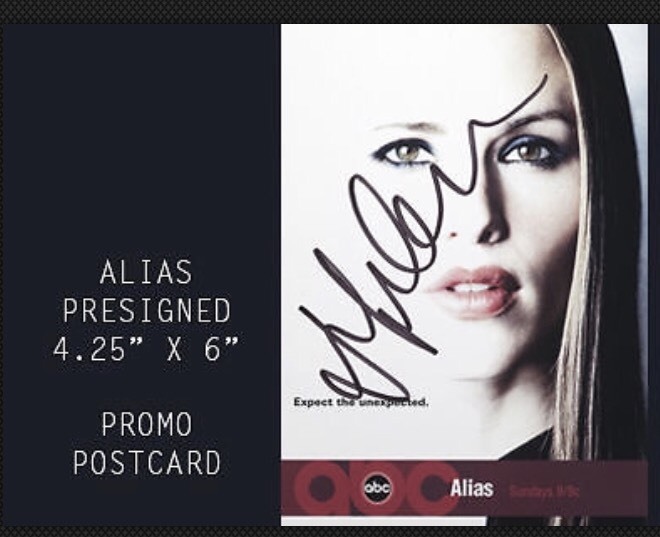 JENNIFER GARNER signed printed ALIAS promo card | eBay