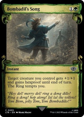 Bombadil's Song 605 LTR MTG Instant Hexproof 2023 MEE Common Magny Ring ...