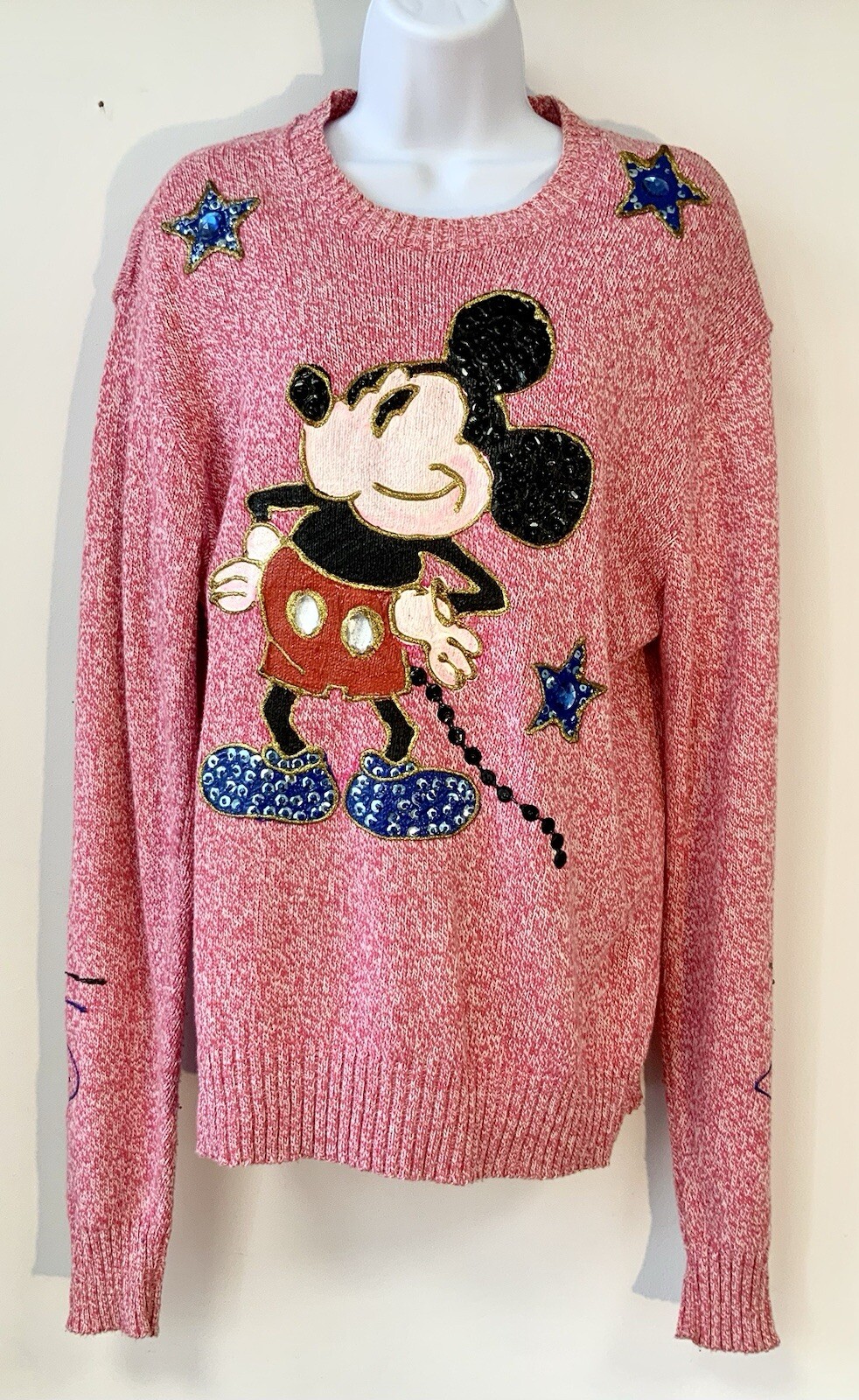Vintage MICKEY MOUSE Sweater Women's 50’s 60’s Hand P… - Gem
