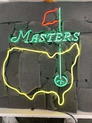 Masters Tournament Golf United State Maps Neon Light Sign Custom Wall ...