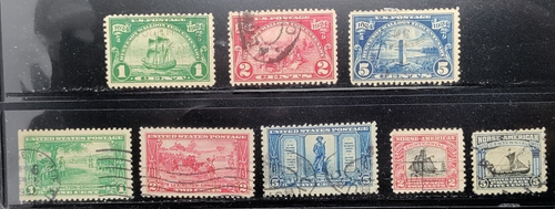 MATT'S STAMPS SCOTT #614-621 1,2,& 5-CENT LEXINGTON, HUGENOT, & NORSE ...