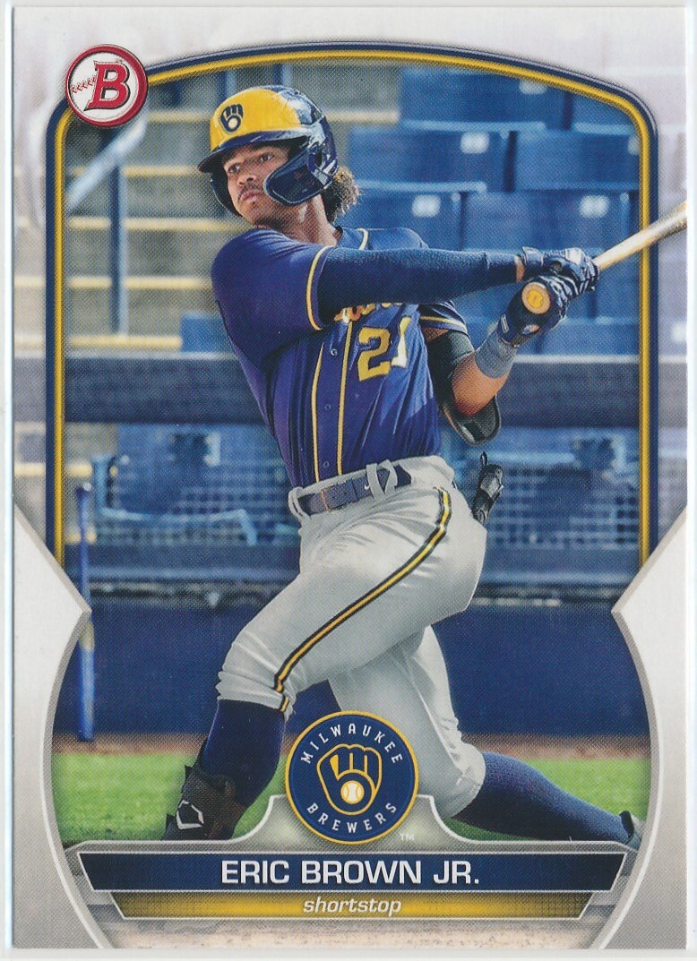 Eric Brown Jr. - Milwaukee Brewers - 2023 Bowman Baseball - Prospect ...