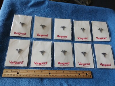 LOT OF 10 - VANGUARD U.S. MILITARY PHYSICIANS MEDICAL PINS - NEW SEALED ...