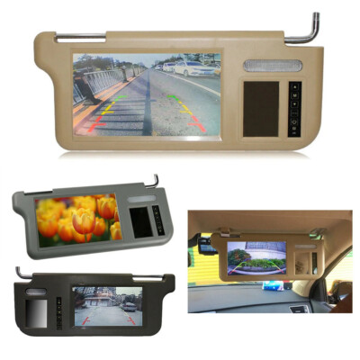 7" Car Sun Visor Rear View Mirror Screen LCD Monitor DVD/VCD/GPS/TV ...