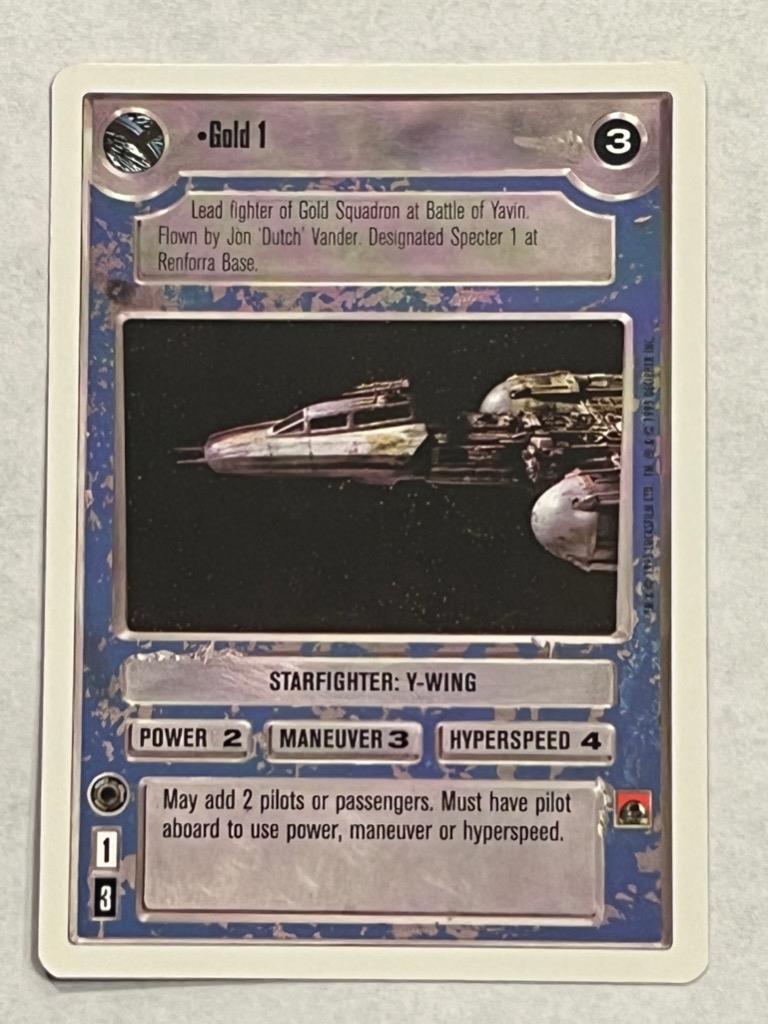 Star Wars CCG Premiere Unlimited (WB) LS Rare - Gold 1 SWCCG | eBay