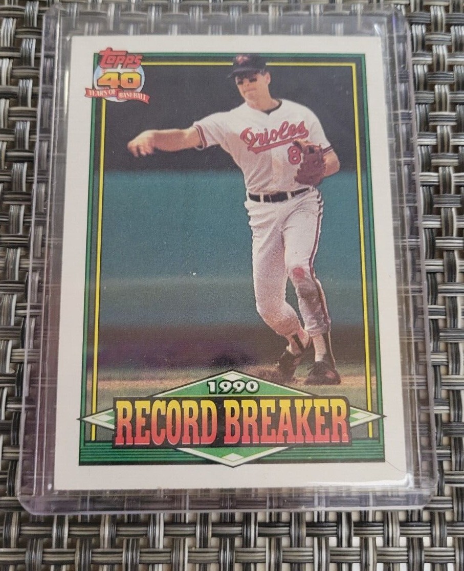 1990 Topps #5 Cal Ripken 40 years of baseball 1990 record breaker | eBay