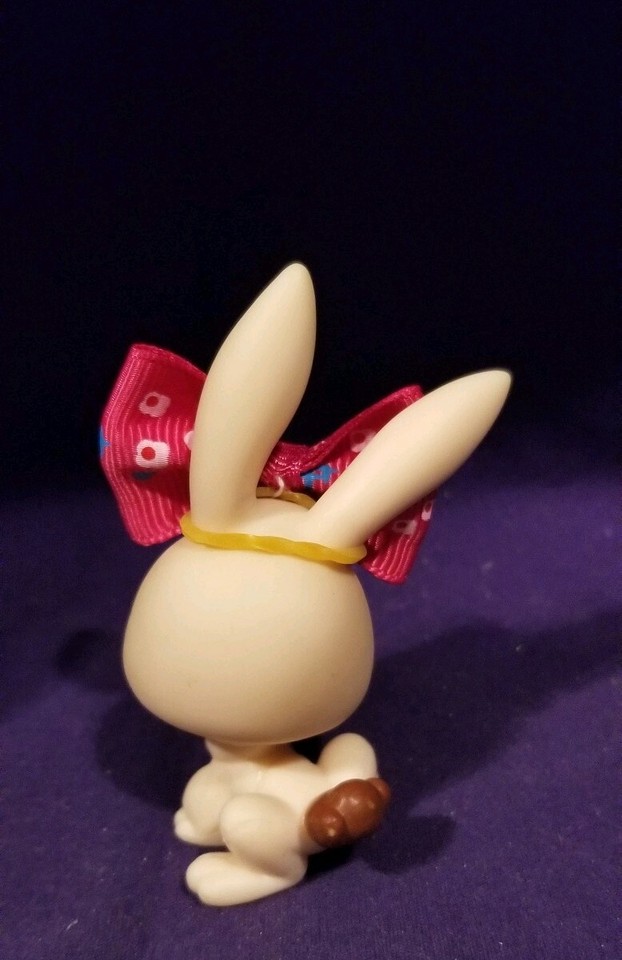 Authentic Littlest Pet Shop LPS #1019 Pink Green Brown BUNNY Rabbit ...
