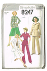Pants Cullottes Unlined Jacket Pattern Simplicity 8247 1970's BoHo ...