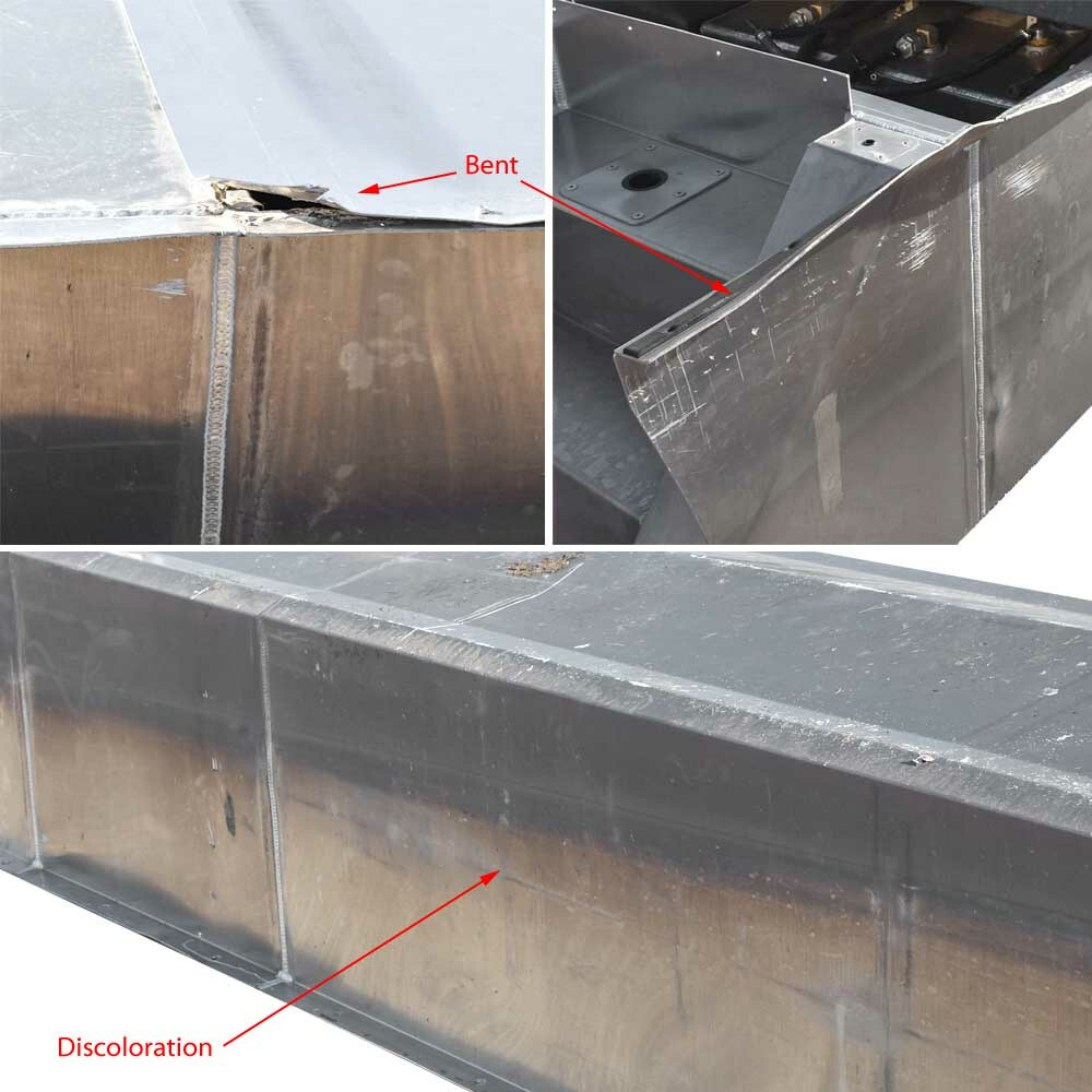 Pontoon Transom Boat Log Float Tube | 29 FT x 36 Inch NO Strakes Ski ...