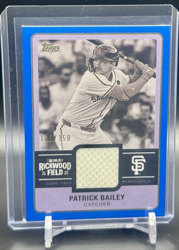 Patrick Bailey 2025 Topps Series One GU Rickwood Field Patch Giants ...