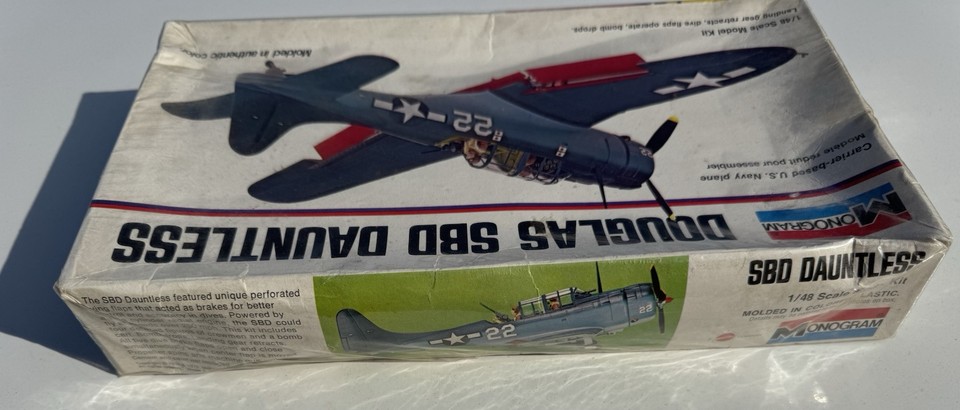 1/48 Monogram Douglas SBD Dauntless. Factory wrapped with Box Wear. WW2 ...