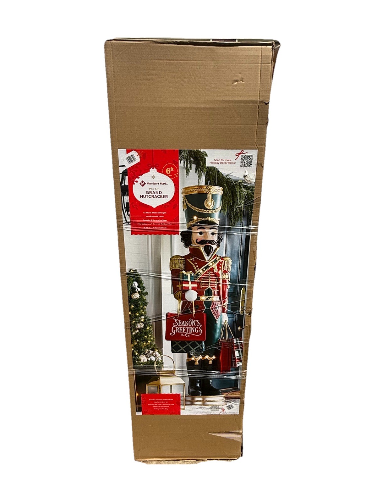 Member’s Mark Pre-lit Grand Nutcracker 6ft Tall Christmas (Caucasian ...