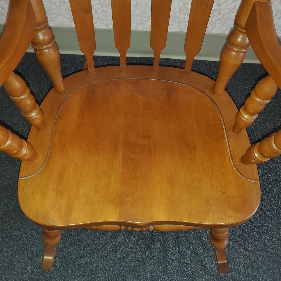 Huge Tell City Rocking Chair Thick Seat Rocker 800 Hard Rock Andover ...