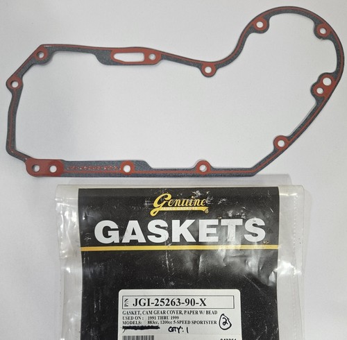 NEW James Cam Cover Paper Gasket w Beading fits 90-99 Harley Davidson ...