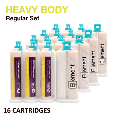 Element HEAVY BODY VPS PVS Impression Material REGULAR Set 16 X 50ML ...