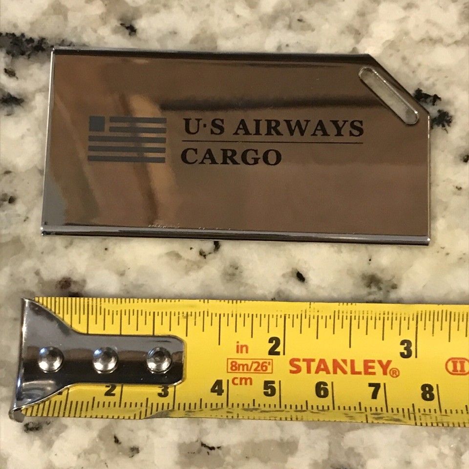 US Air ways metal cargo Tag - new old stock / vintage | eBay