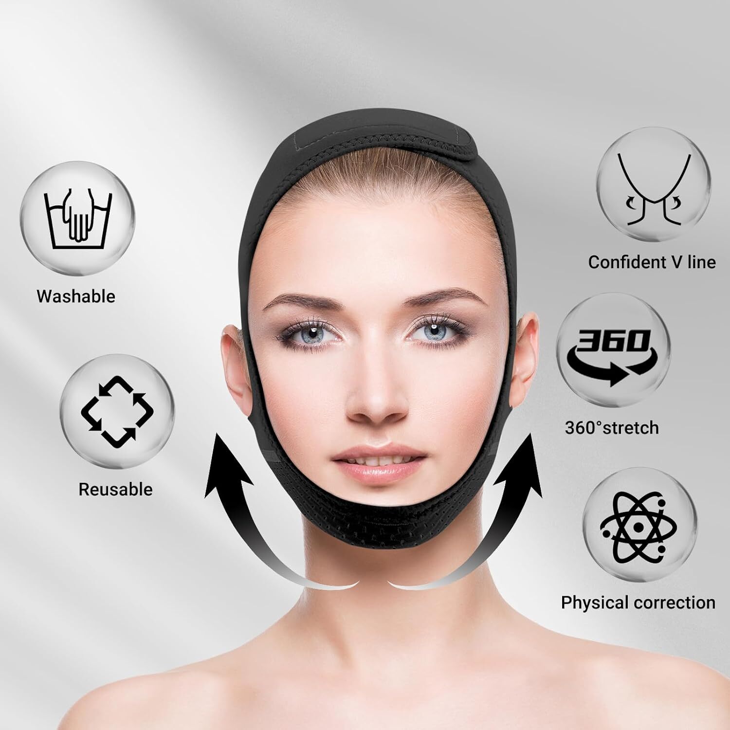 Facial Slimming Face Lift Up Band Mask Reduce Double Chin V-Line ...