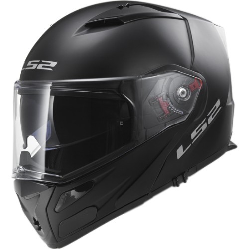 LS2 FF324 Metro Modular flip up Matt Black Motorbike/Motorcycle helmet ...