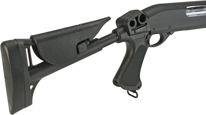 Evike Airsoft - CYMA Metal M870 Airsoft Shotgun Retractable Stock Metal ...