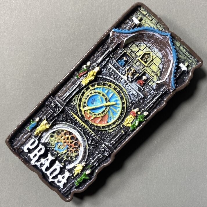 The Prague Astronomical Clock Czech Tourism Souvenir Gift 3D Resin ...