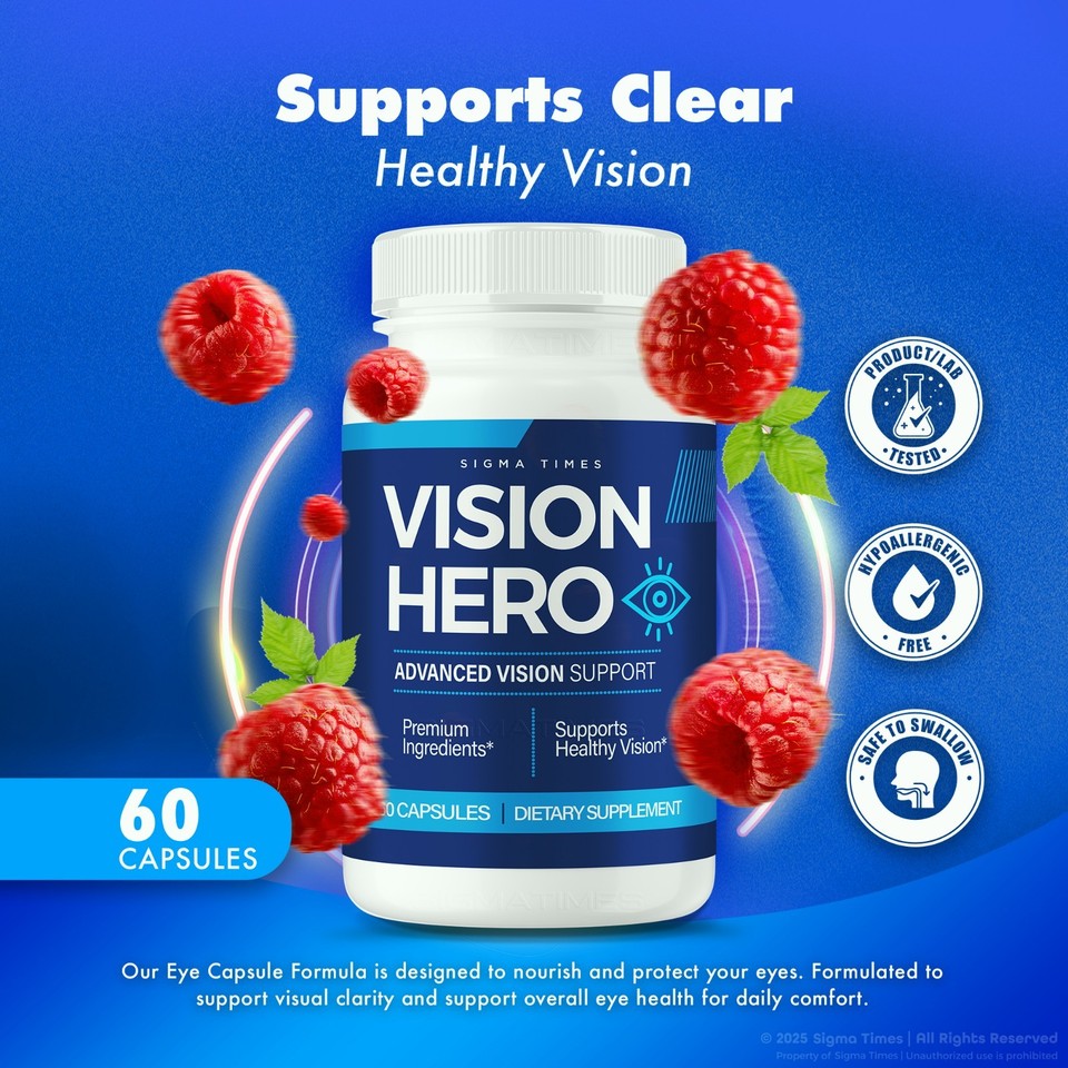 Vision Hero Eye Supplement, VisionHero Pills Healthy Vision - 2 Pack | eBay