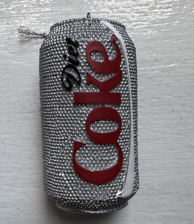 Kurt Adler 3in Silver Diet Coke Can Christmas Ornament Glittered Gift ...